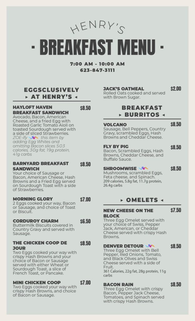 Henry's Breakfast | Glencroft Living