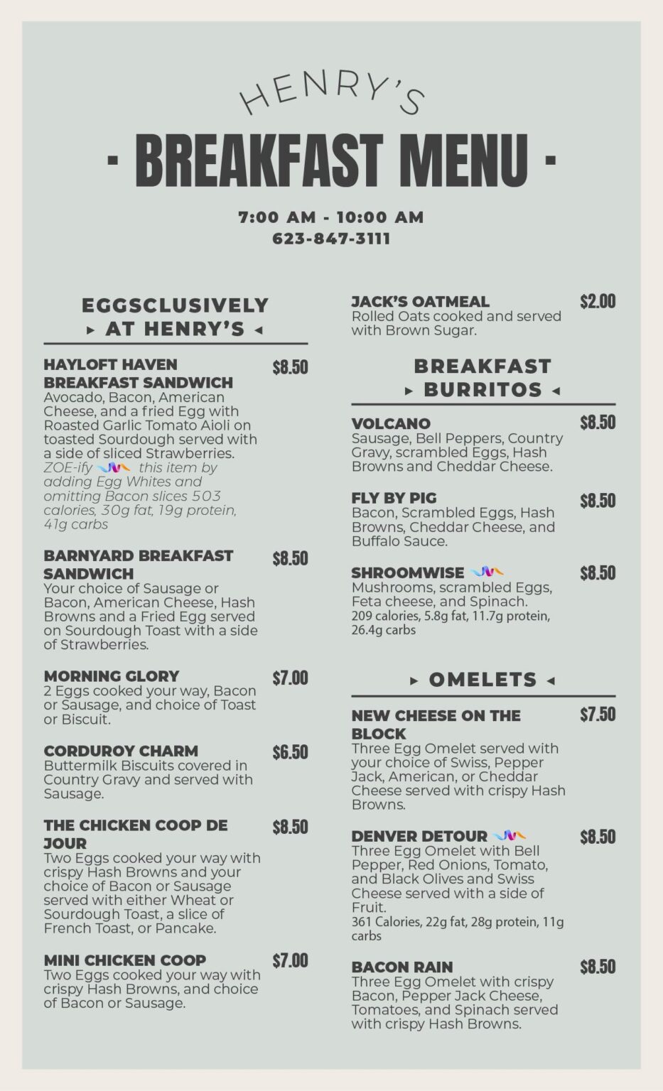 Henry's Breakfast | Glencroft Living