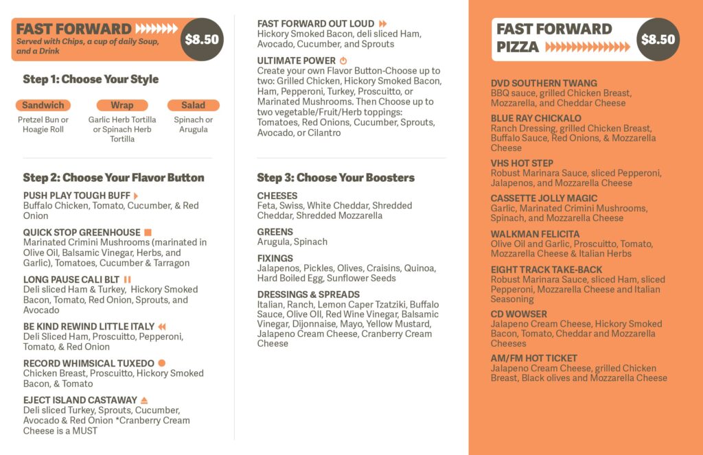 Fast Forward Menu | Glencroft Living