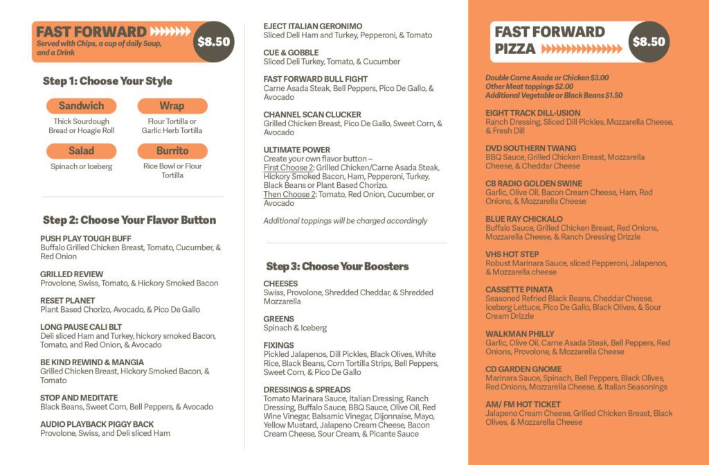 Fast Forward Menu | Glencroft Living
