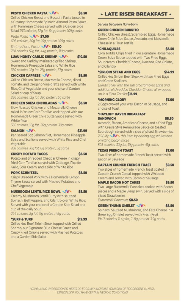 Henry's Lunch & Dinner | Glencroft Living