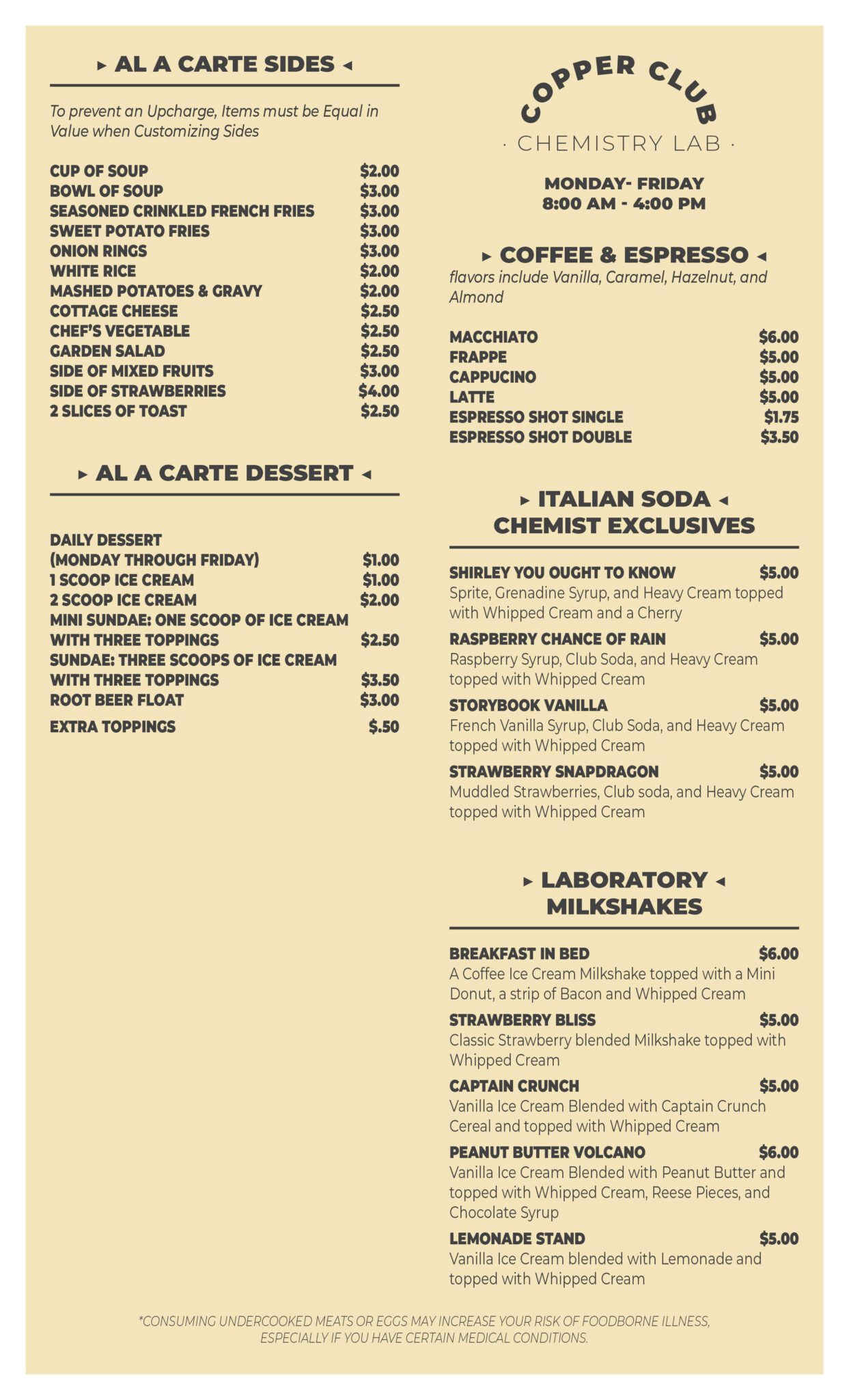Henry's Lunch & Dinner | Glencroft Living