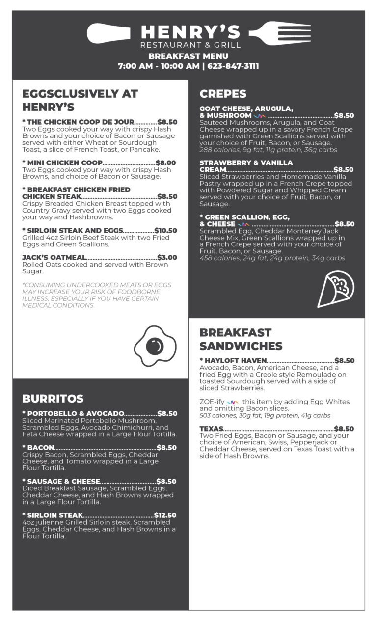 Henry's Breakfast | Glencroft Living
