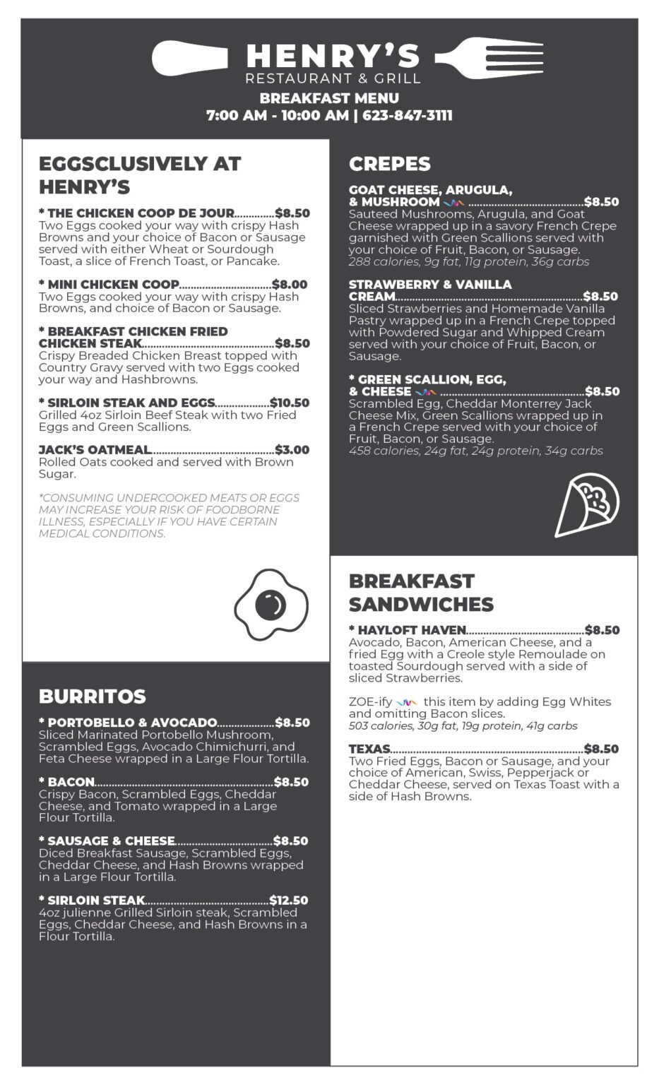 Henry's Breakfast | Glencroft Living