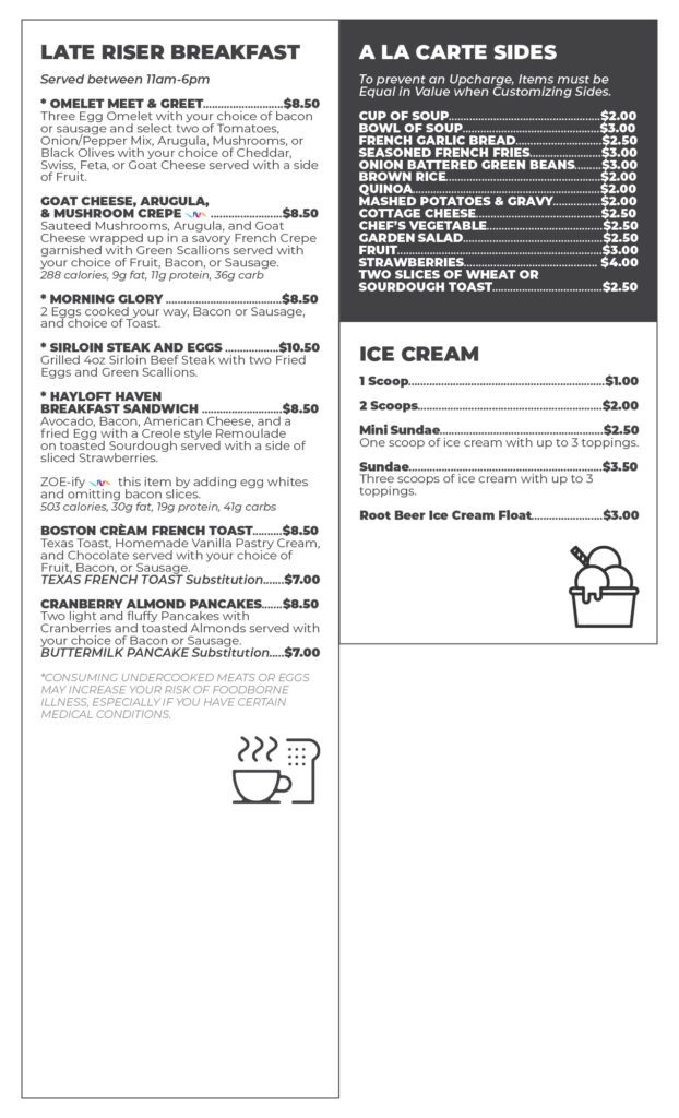 Henry's Lunch & Dinner | Glencroft Living